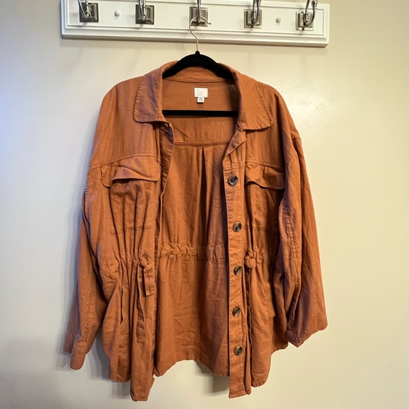 a new day | Jackets & Coats | Burnt Orange Utility Jacket | Poshmark